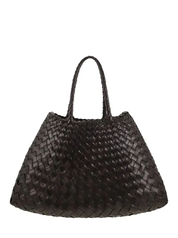 Dragon Diffusion Santa Croce Woven Leather Bag - Brown