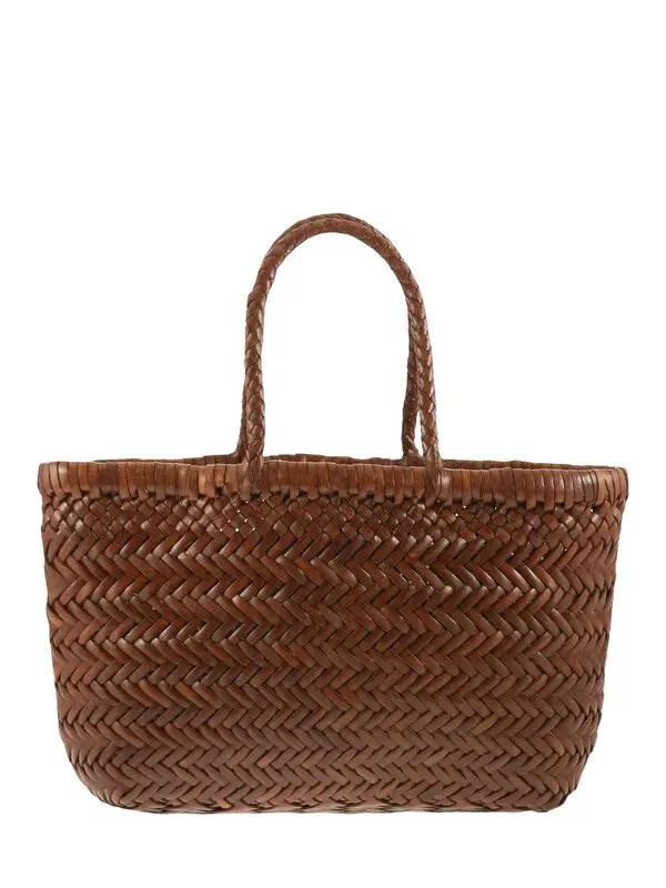 Dragon Diffusion Gora Woven Leather Handbag - Brown