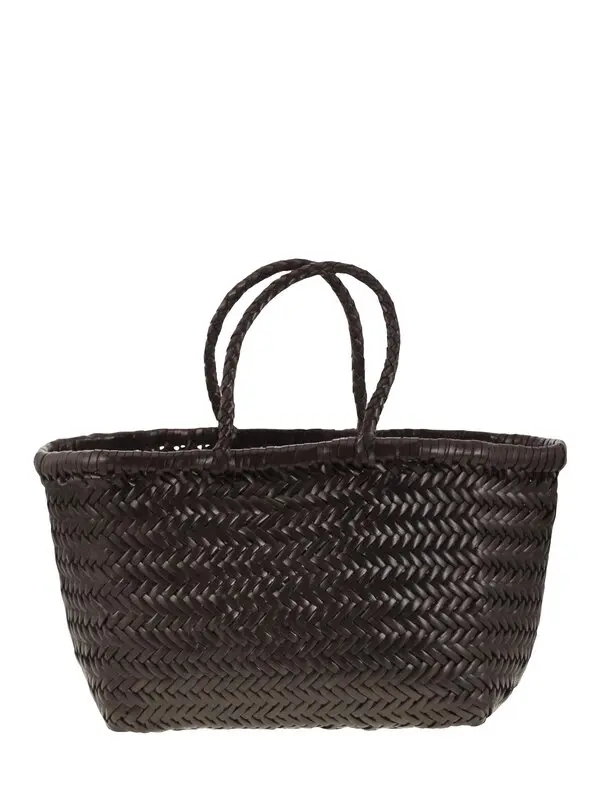 Dragon Diffusion Woven Leather Bag - Brown