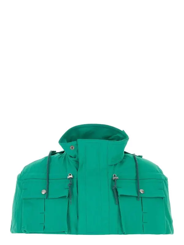 Prada Nylon Cape - Green