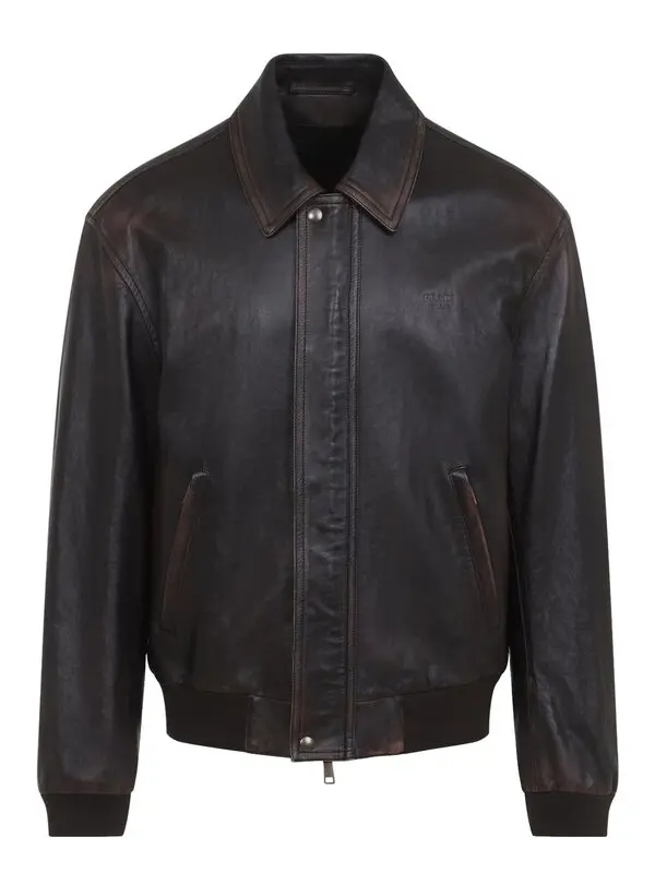 Prada Vintage Nappa Bomber Jacket - Brown