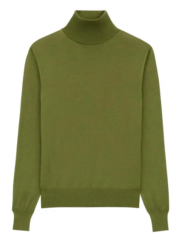 Saint Laurent Cashmere, Wool And Silk Turtleneck Sweater - Multicolor