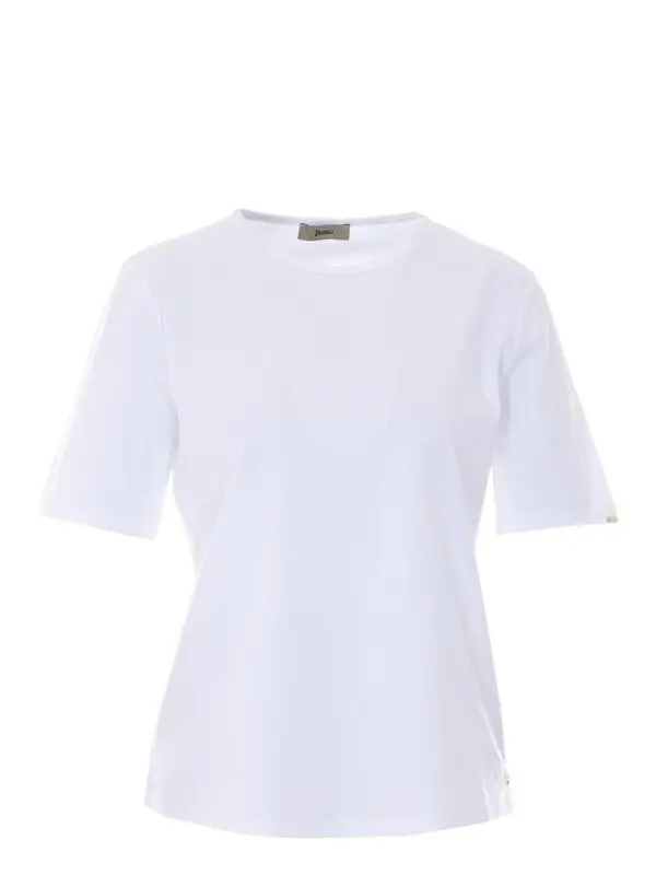 Herno T-shirt With Splits - White