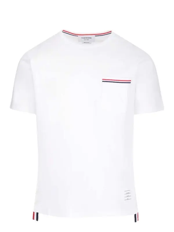 Thom Browne Rwb Stripe T-shirt - White