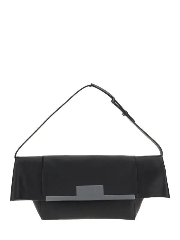 Max Mara Leather Shoulder Bag - Black
