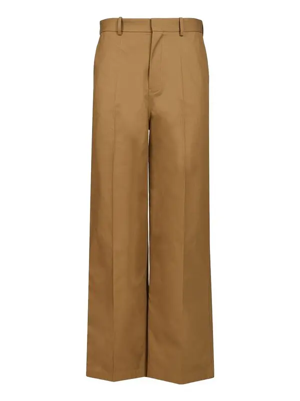 Balenciaga Wide Chino Trousers - Cream