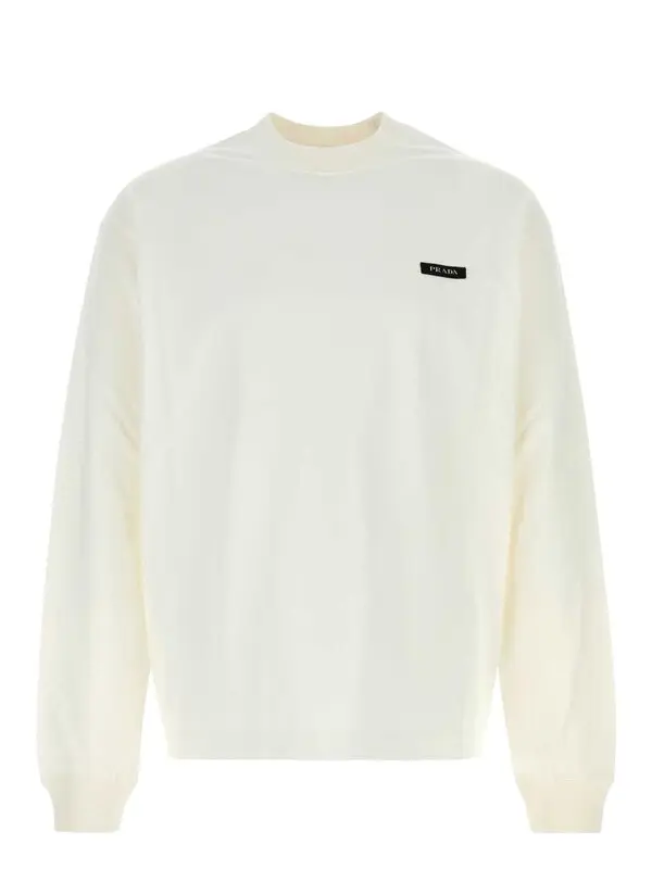Prada Cotton Sweatshirt - White