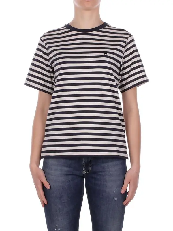 Max Mara Striped Cotton T-shirt - Multicolor