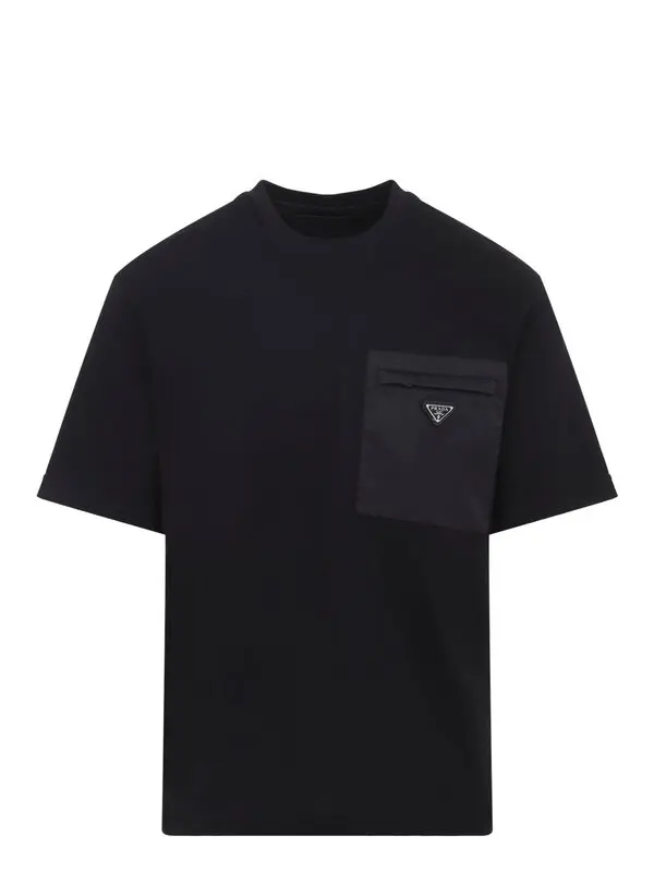 Prada Re-nylon Jersey T-shirt - Black
