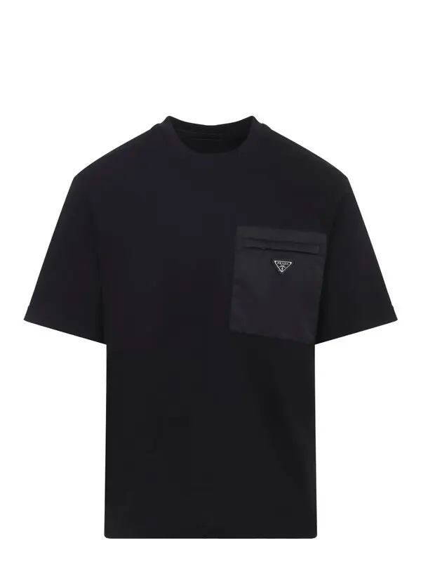 Prada Re-nylon Jersey T-shirt - Black