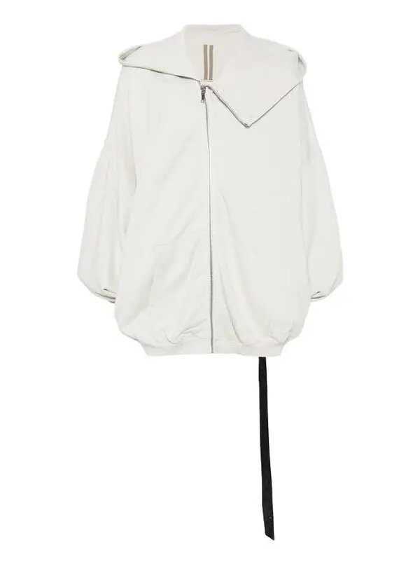 Rick Owens Asymmetric Hoodie - Cream