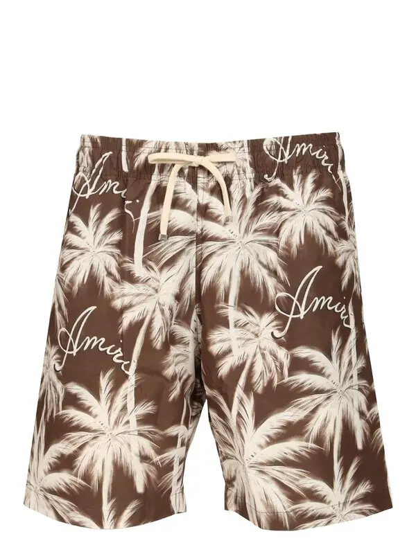 Amiri Palm Trees Swim Short - Multicolor