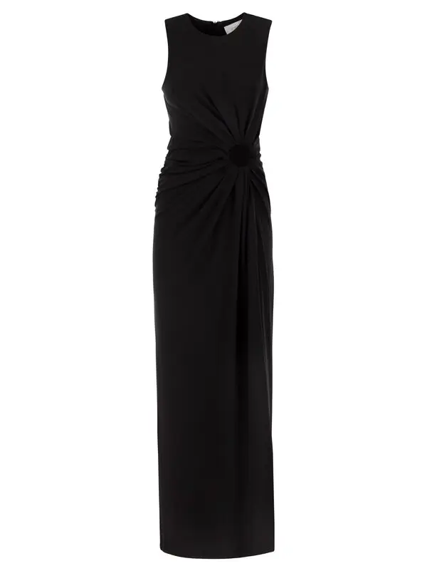 Sportmax Long Stretch Jersey Dress - Black