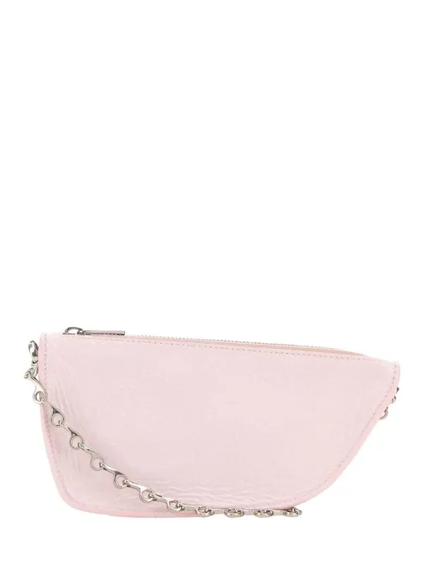 Burberry Leather Micro Shield Shoulder Bag - Pink