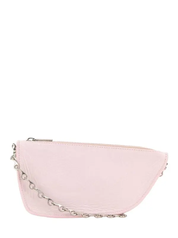 Burberry Leather Micro Shield Shoulder Bag - Pink