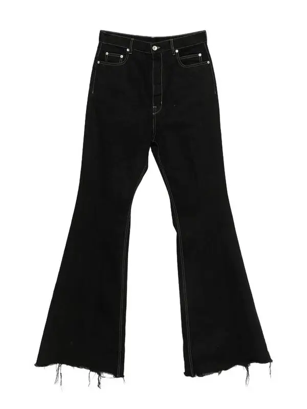 Rick Owens Denim Bootcut Jeans - Black