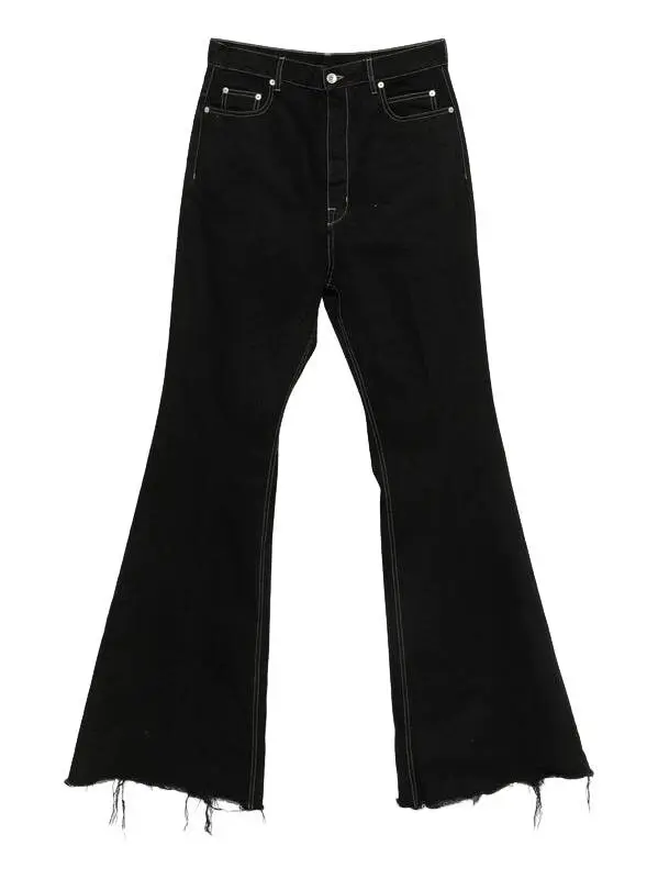 Rick Owens Denim Bootcut Jeans - Black