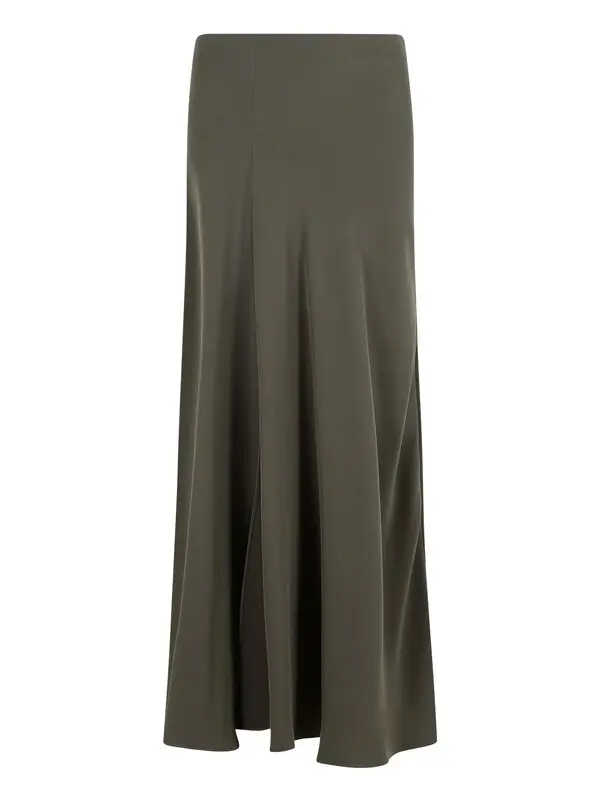 P.a.r.o.s.h Poker' Long Skirt In Grey Polyester - Gray