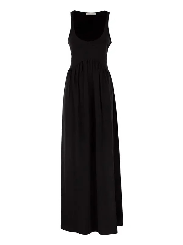 Sportmax Panino Long Stretch Jersey Dress - Black