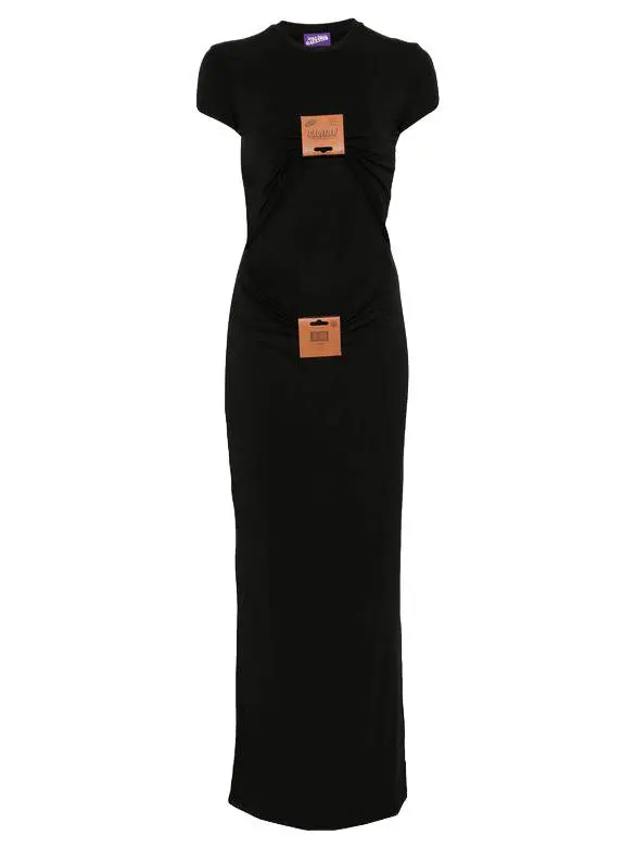 JEAN PAUL GAULTIER Crew Neck Dress - Black