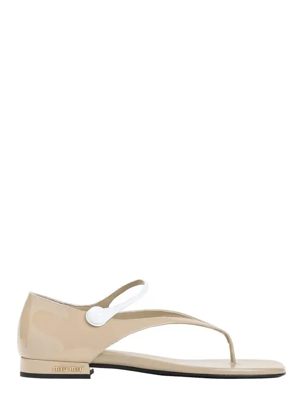 Miu Miu Calf Leather Sandals - Multicolor