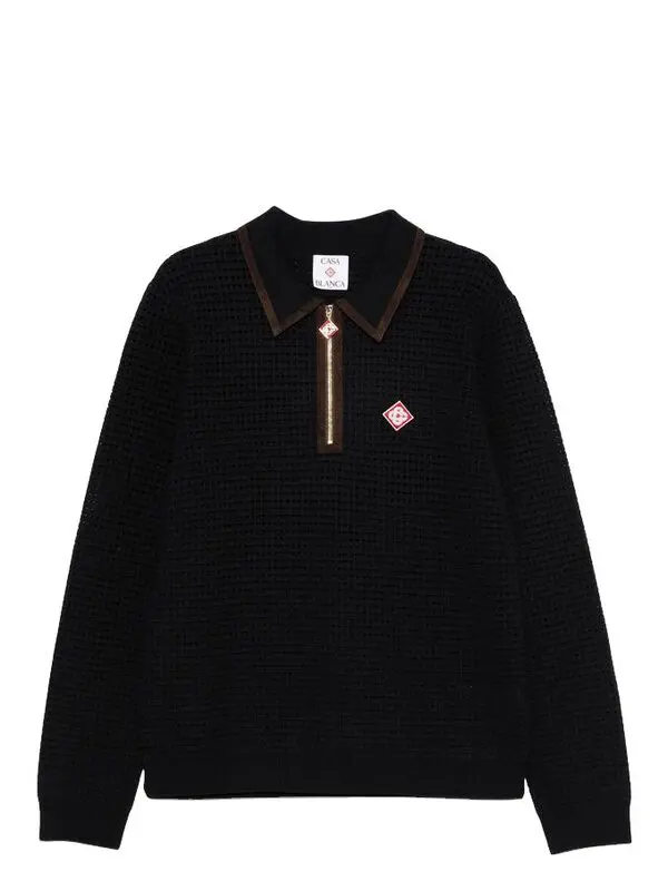 Casablanca Wool Sweater - Black