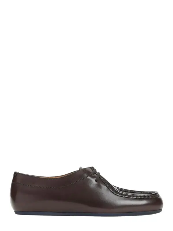 JIL SANDER Leather Lace-up Shoes - Brown