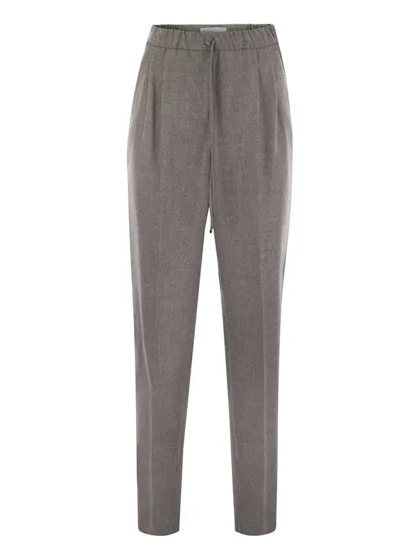Max Mara Gatti Cashmere Drawstring Trousers - Gray