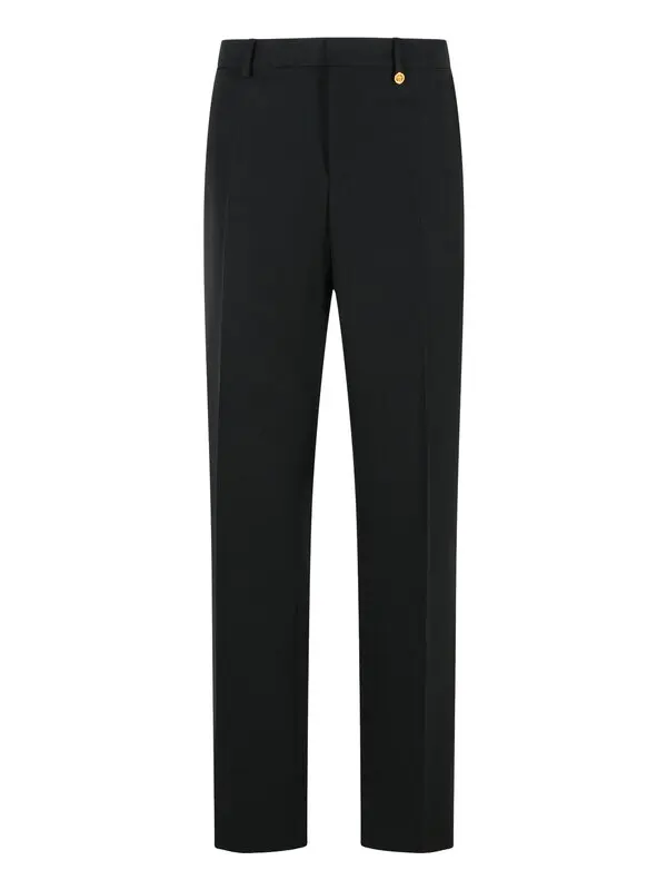 Versace Virgin Wool Trousers - Black