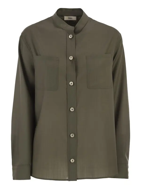 Herno Shirt With Chest Pockets - Multicolor