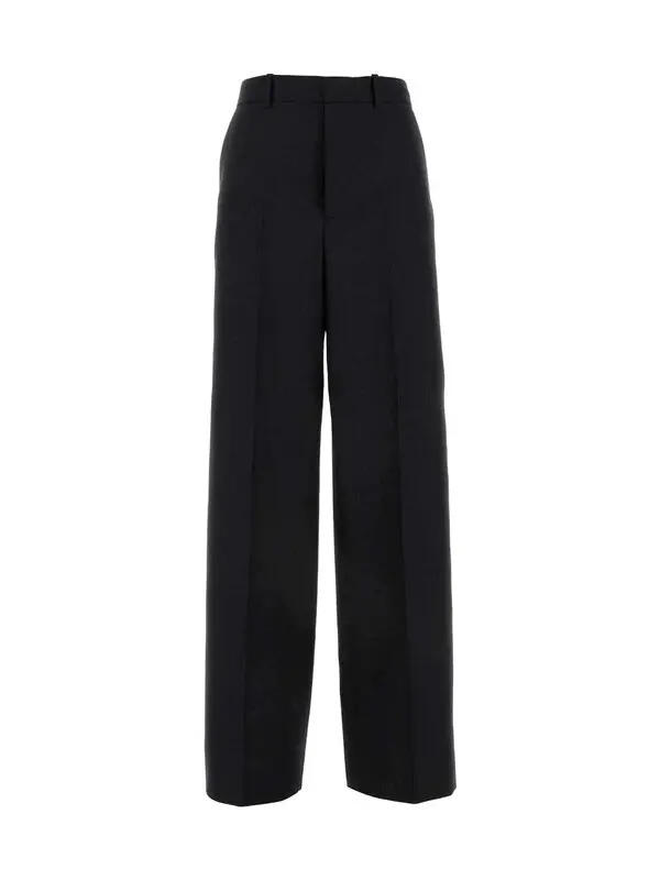 Gucci Wool Wide-leg Pant - Gray