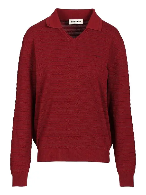 Miu Miu V-neck Sweater - Multicolor