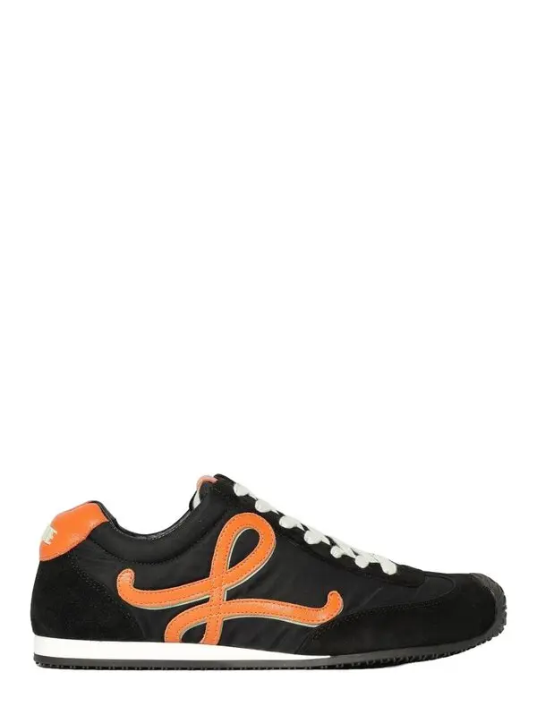 Loewe Ballet Runner 2.0 Sneakers In Nylon And Suede - Orange