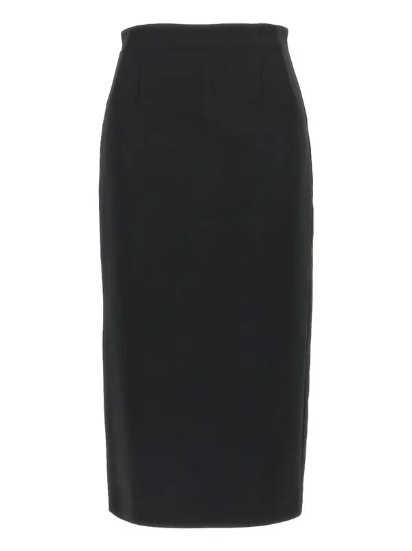 Max Mara Stretch Pencil Skirt - Black