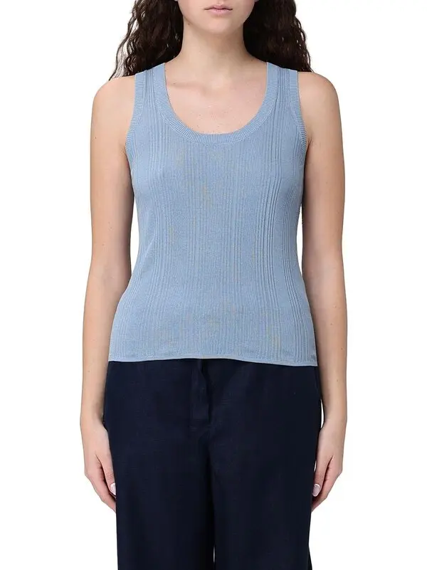 Max Mara Jersey Top - Blue