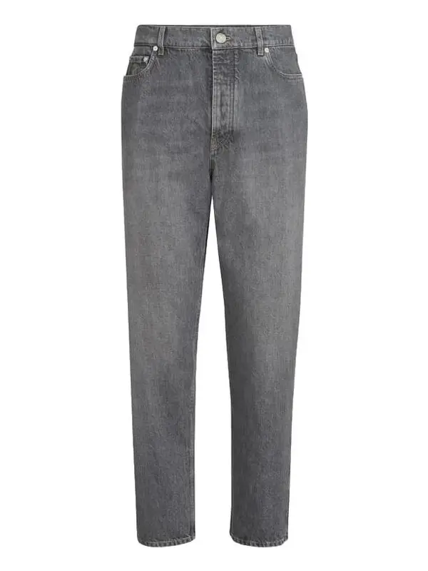 Brunello Cucinelli Denim Regular & Straight-leg Jeans - Gray