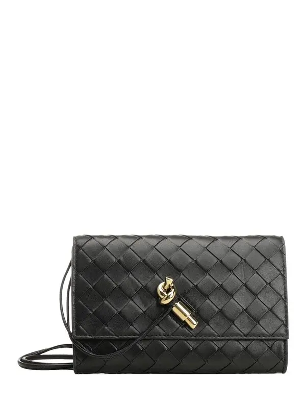 Bottega Veneta Andiamo Clutch Bag - Black