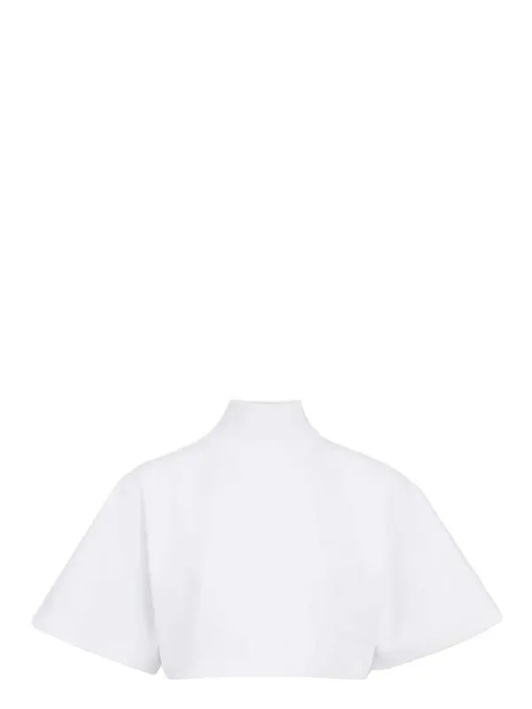 Alaïa Cotton Crop T-shirt - Multicolor