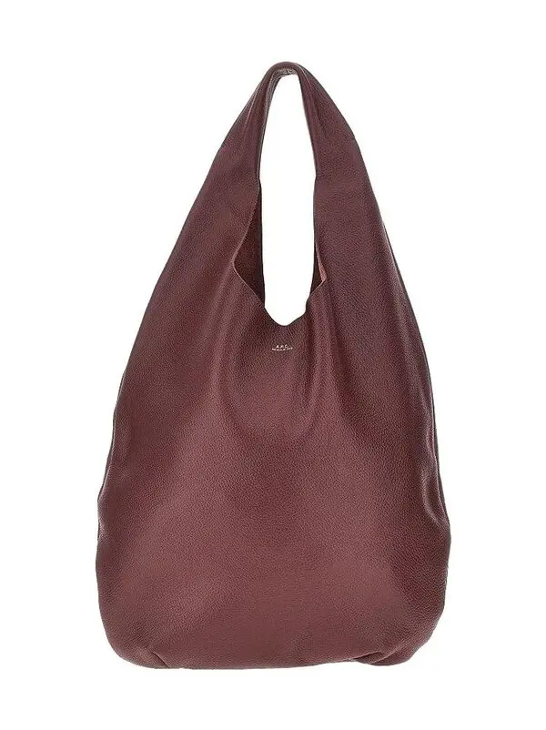 A.p.c. Le Neige Grained Leather Bag - Red