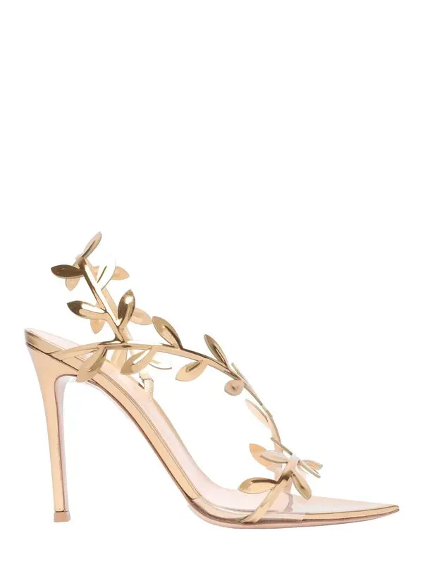 GIANVITO ROSSI Flavia Pump Sandals - Gold