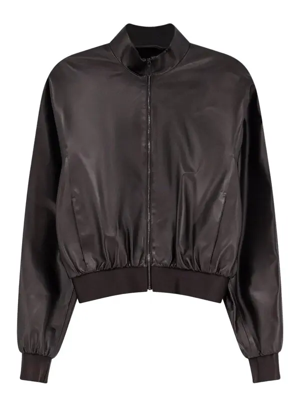 Gucci Soft Nappa Leather Bomber Jacket - Multicolor