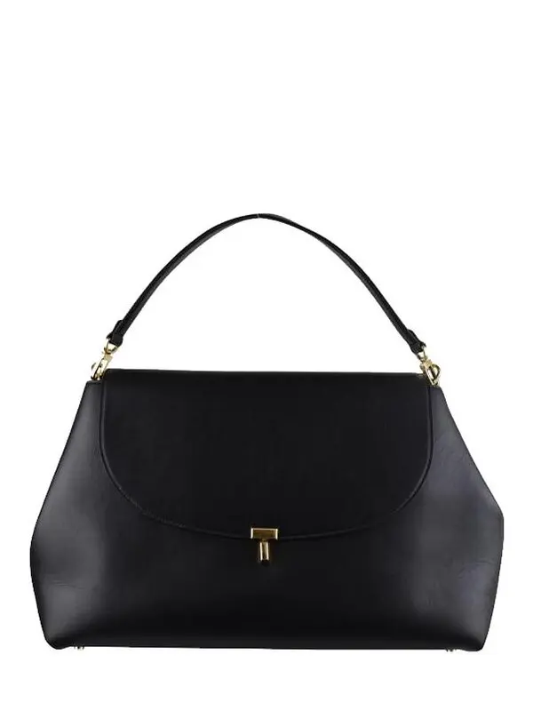 TOTEME T-lock Handbag - Black