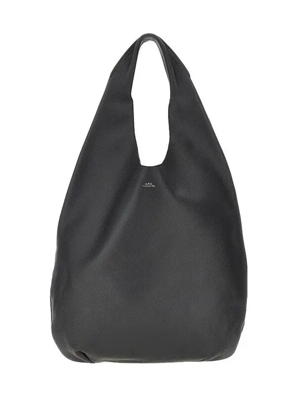 A.p.c. Le Neige Grained Leather Bag - Black