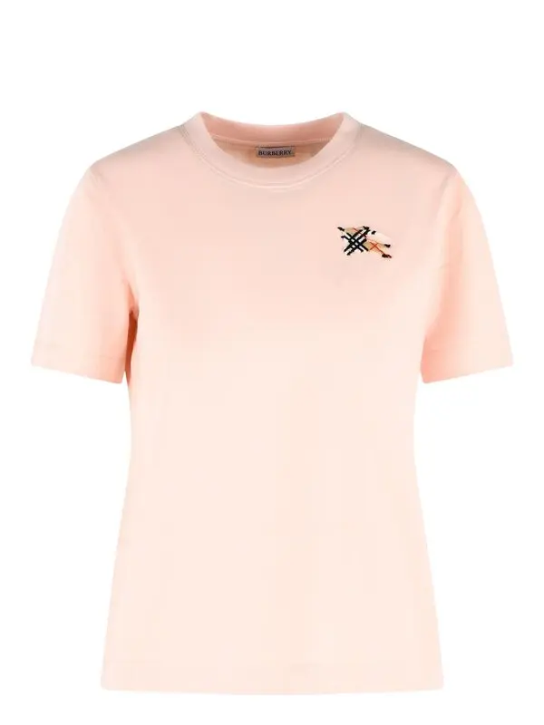 Burberry Frankie Cotton T-shirt - Pink
