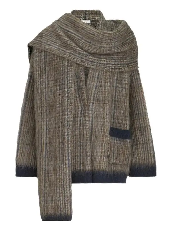 Brunello Cucinelli Prince Of Wales Check Oversized Jacket - Brown