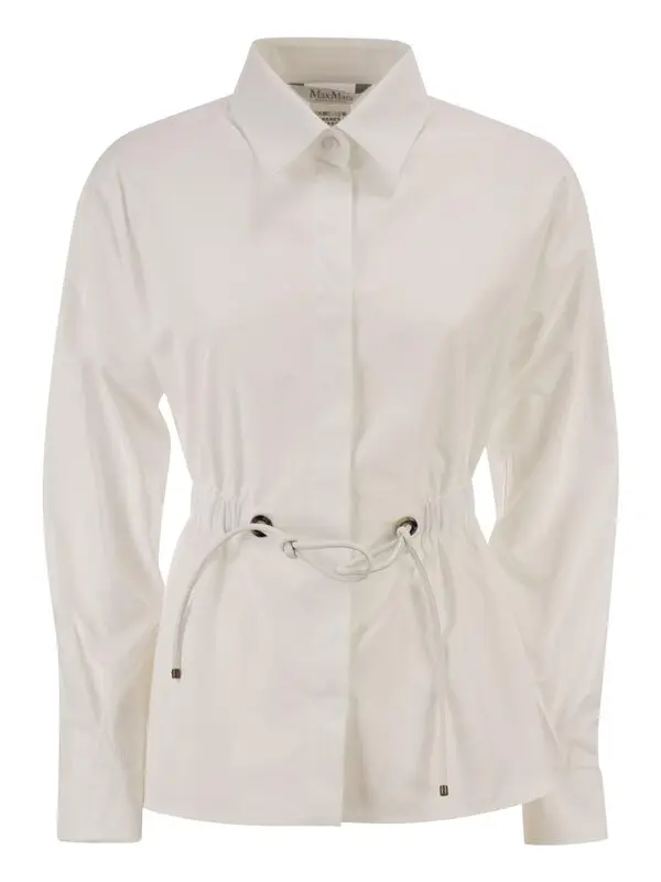 Max Mara Cotton Poplin Shirt - White