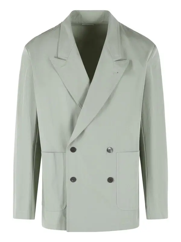 Dries Van Noten Caplans' Cotton Blazer - Green