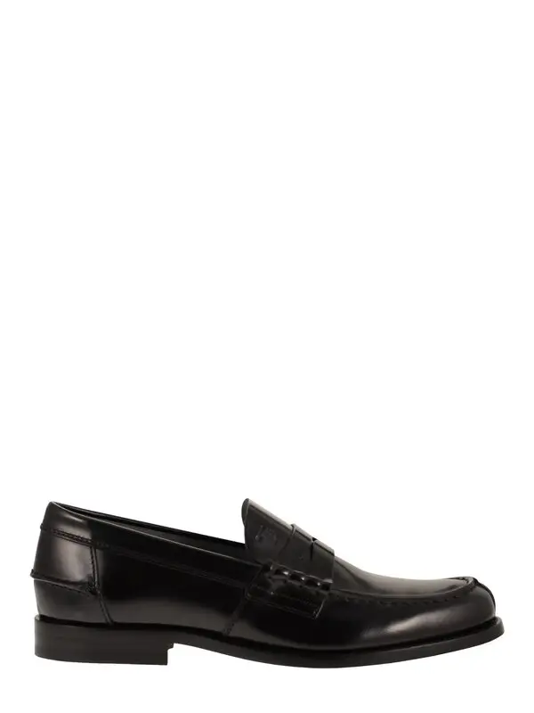 TOD'S Leather Loafers - Black