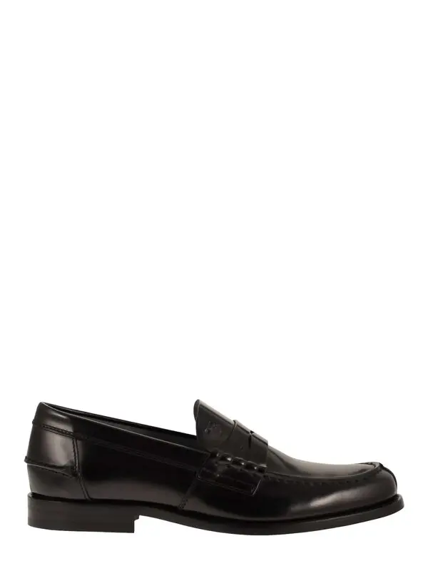 TOD'S Leather Loafers - Black
