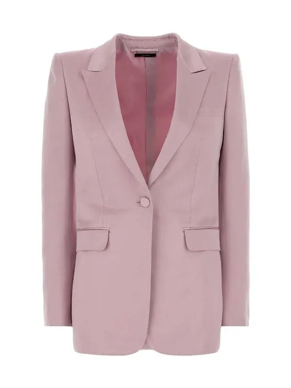 TOM FORD Cotton Blend Blazer - Pink